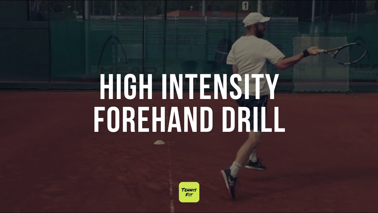 High Intensity Forehand Drill I TennisFit® App Workouts - YouTube