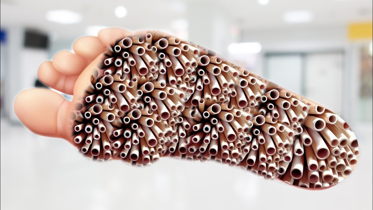 Asmr removal bryozoan infected foot | ASMR removal trypophobia infected ...