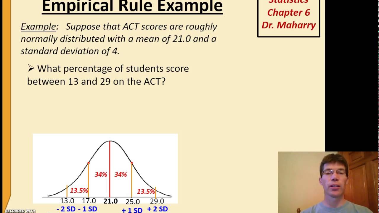 Math 1313 Chapter 6 Empirical Rule - YouTube