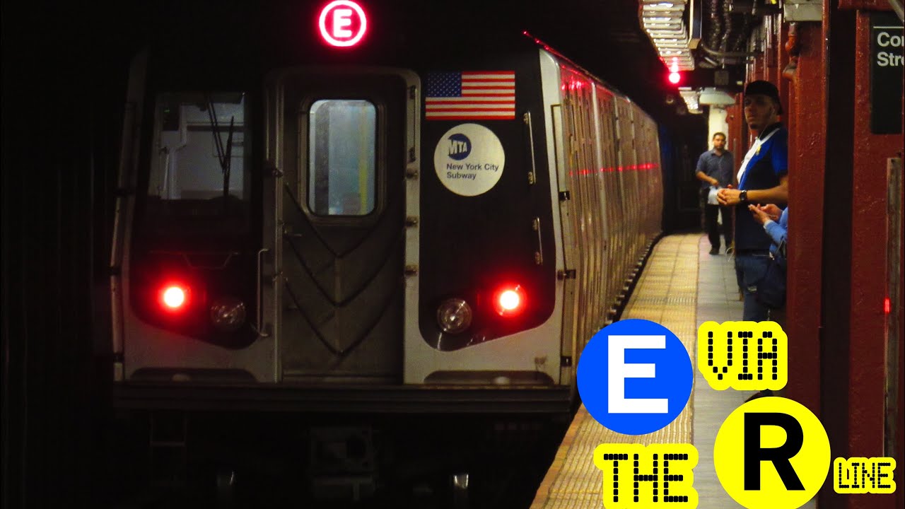 ᴴᴰ E Train via the R Line - YouTube