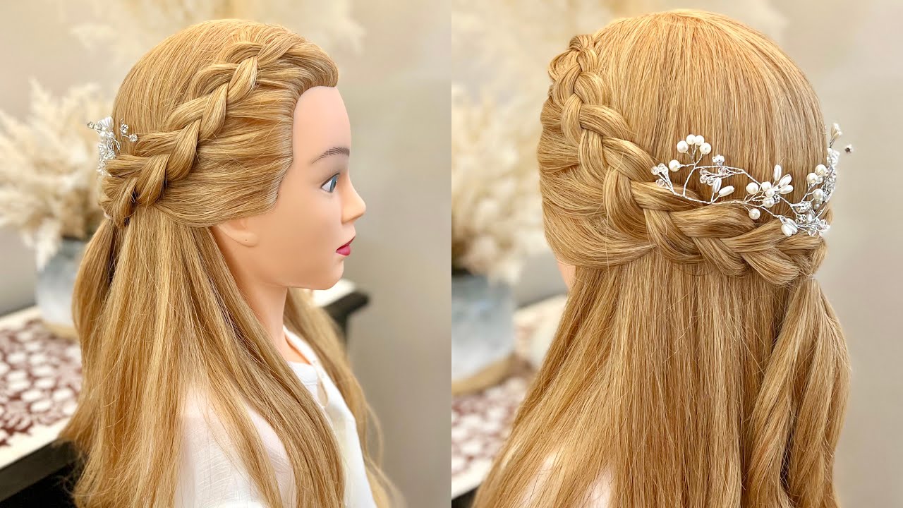 Front Dutch Braid Hairstyle | Front Variation Hairstyle | Easy and ...