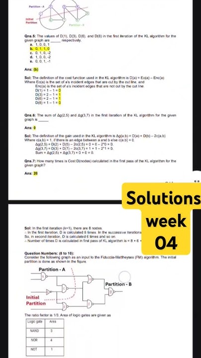 Week 04 Solutions || Nptel quiz | Vlsi Physical Design with Timing Analysis #trending #vlsi # ...