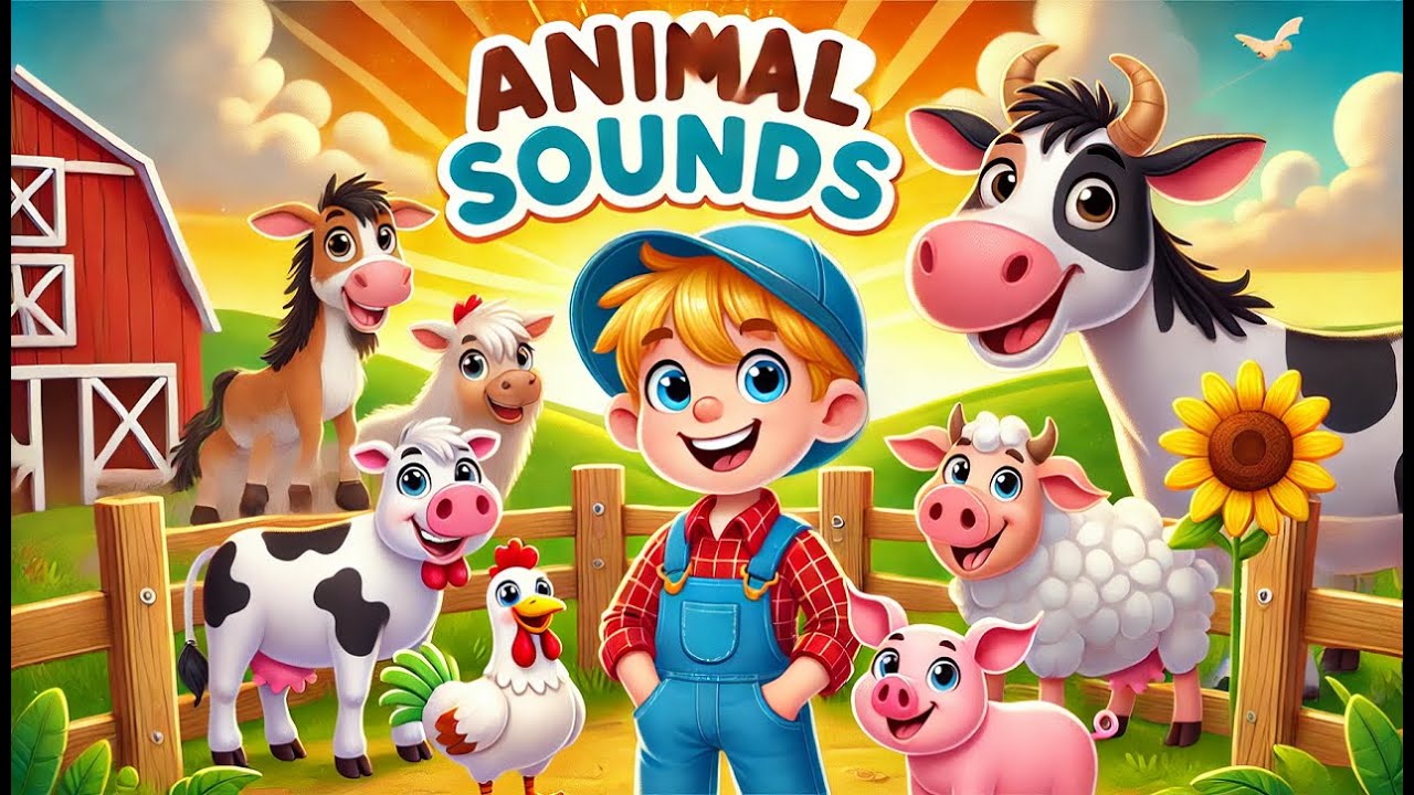 Animal Sounds Song | Fun Farm Animal Sounds for Kids | Twinkle Fun Kids ...