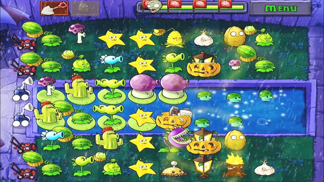 PVZ MOD | MINI GAMES GAMEPLAY | IT'S RAINING SEEDS IN 12:36 MINUTES ...