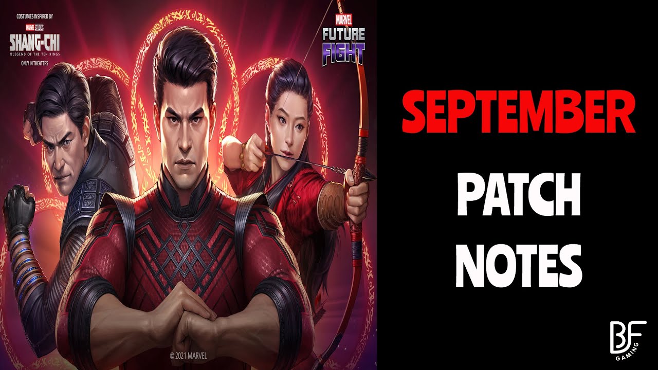 SEPTEMBER UPDATE PATCH NOTES | MAJOR CHANGES | Marvel Future Fight ...