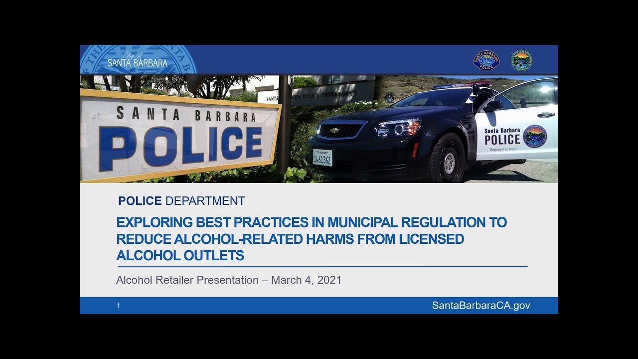 SBPD Presentation to Off-Sale Alcohol Retailers - Proposal Ordinance ...