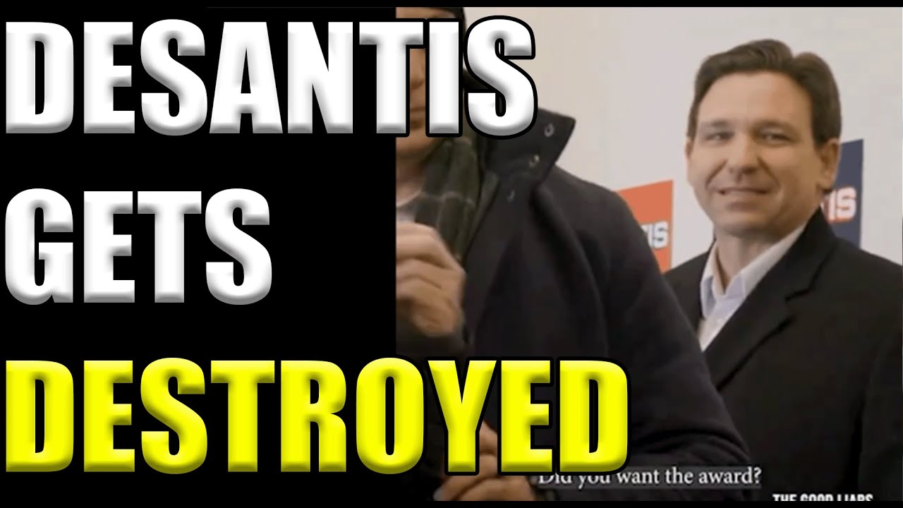 Heckler HILARIOUSLY Trolls Ron DeSantis With Participation Trophy - YouTube