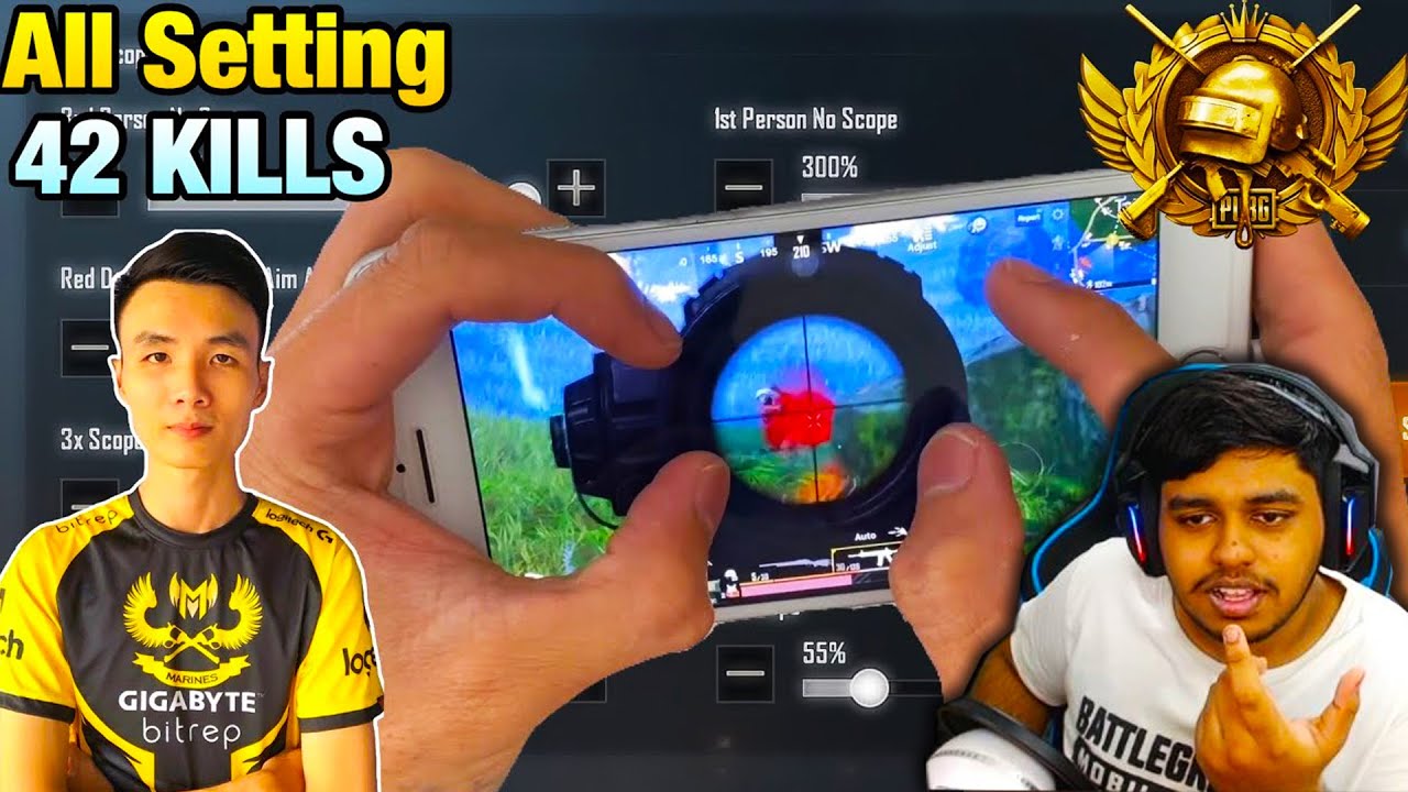 WORLD RECORD 40 Kills Accuracy SETTING TACAZ BEST Moments in PUBG ...