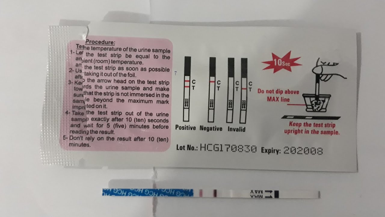 How to do Positive Pregnancy Test - YouTube