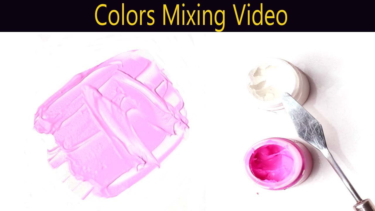 How To Mix White And Baby Pink Make Luxury Pink Color - YouTube