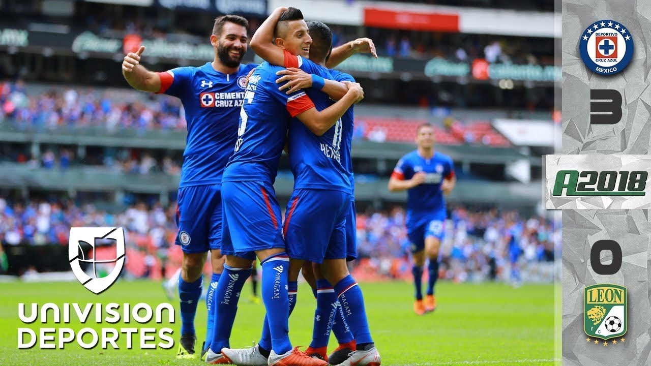 Cruz Azul 3-0 León - RESUMEN Y GOLES - Apertura 2018 Liga MX - YouTube