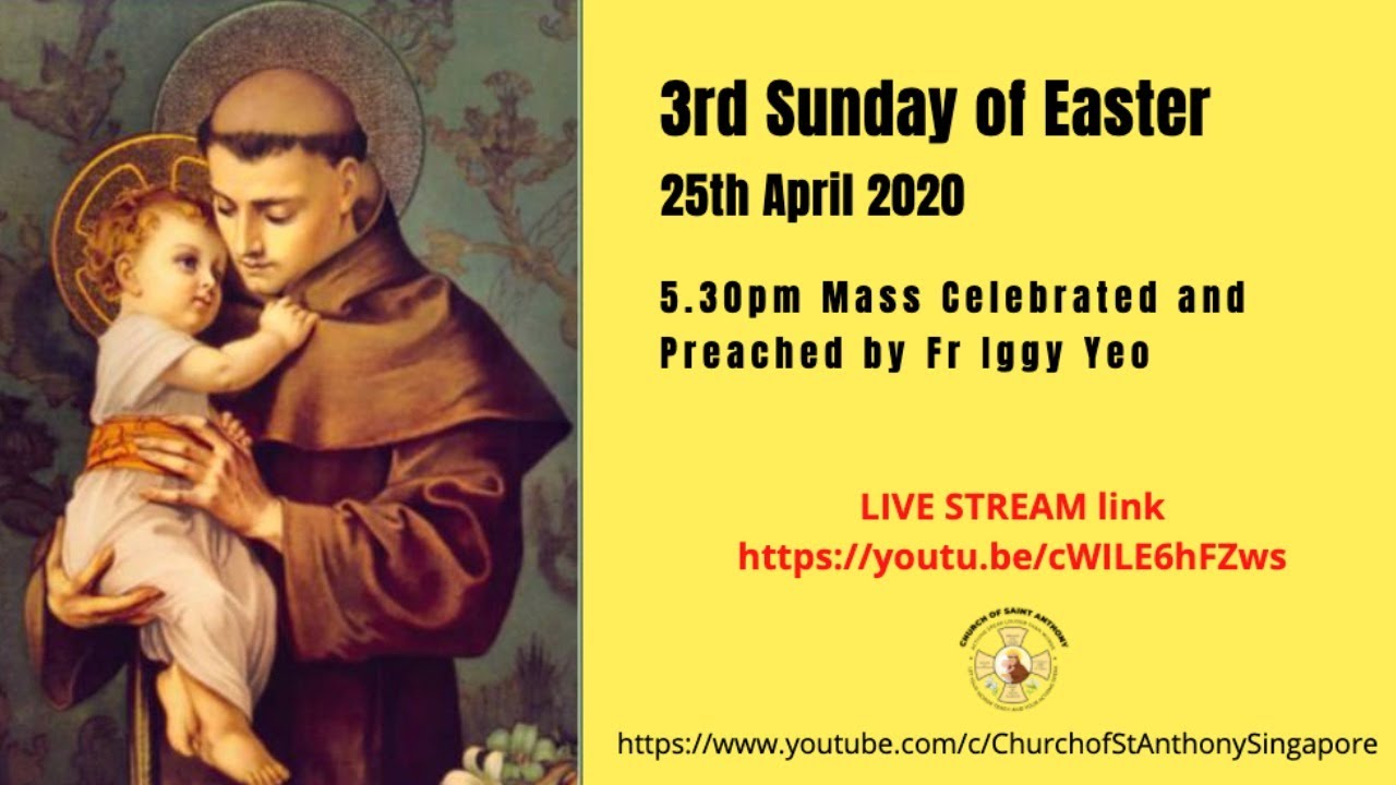 3rd Sunday of Easter - (Sat Sunset Mass) - YouTube