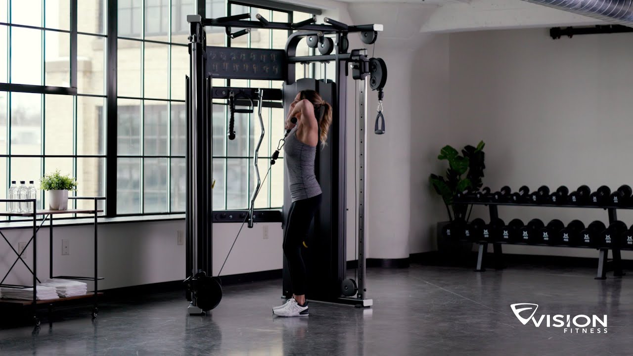 Vision Functional Trainer-Upright Row - YouTube