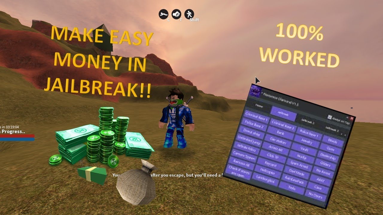 ROBLOX JAILBREAK MONEY MOD + VIP SERVER - YouTube