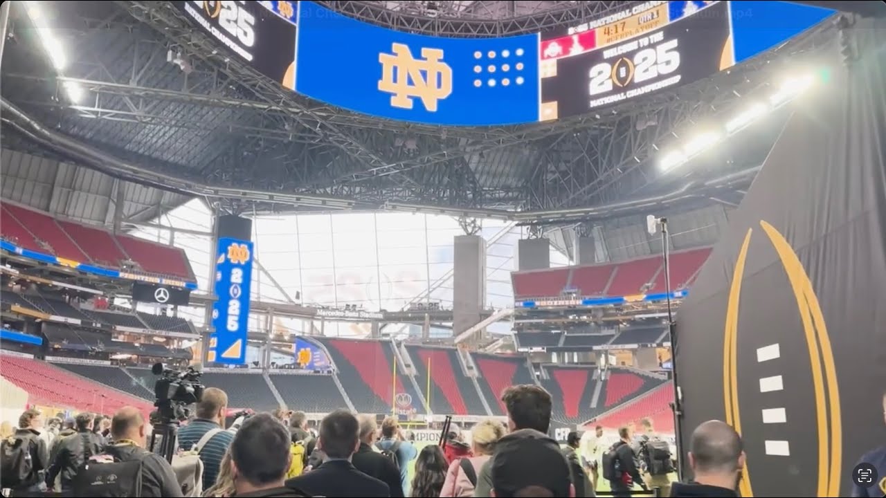 College Football National Championship: Behind The Scenes In Mercedes ...