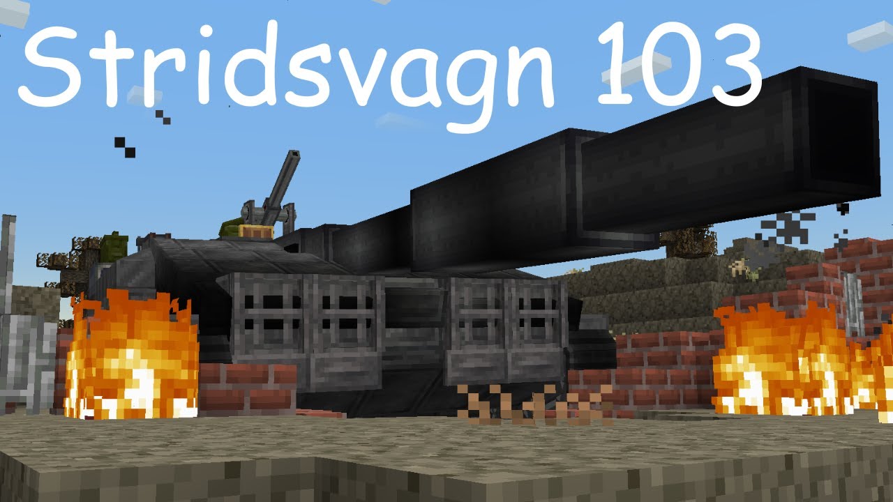 I Built a Working Swedish Stridsvagn 103 Wedge Tank in Minecraft! - YouTube