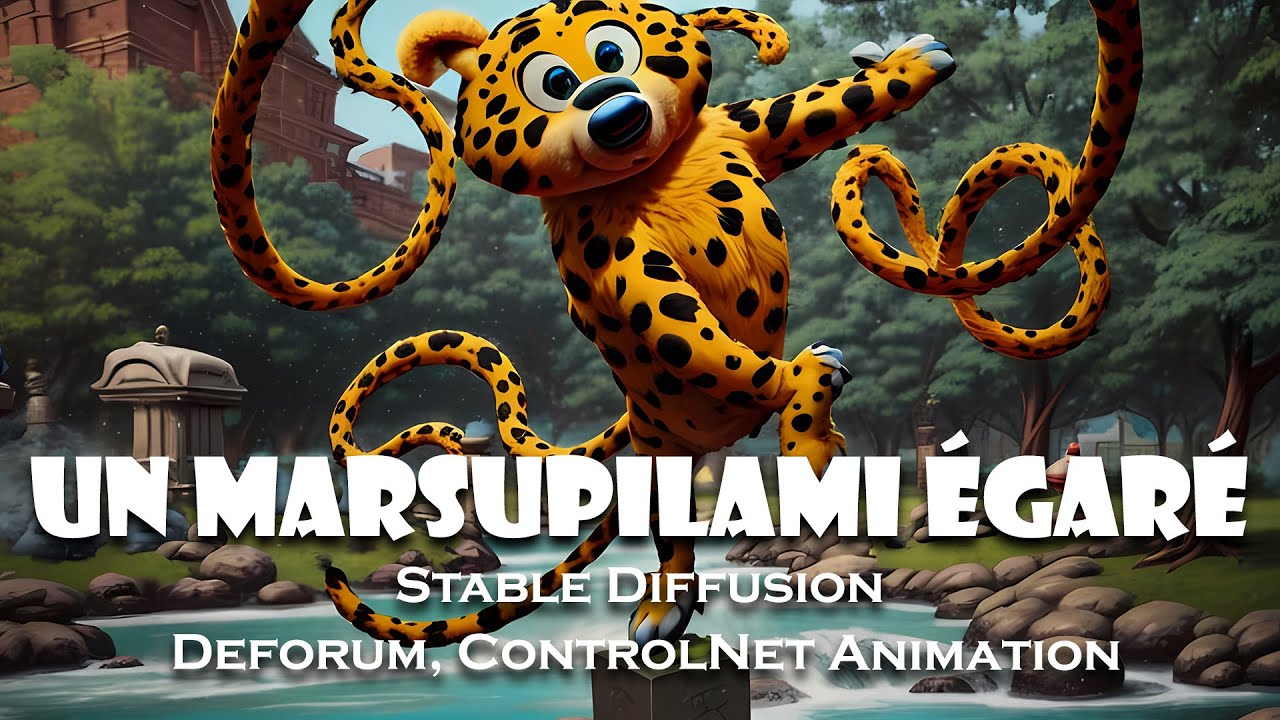 Un Marsupilami Égaré 🎨 Stable Diffusion, Deforum, SD-CN-Animation - YouTube