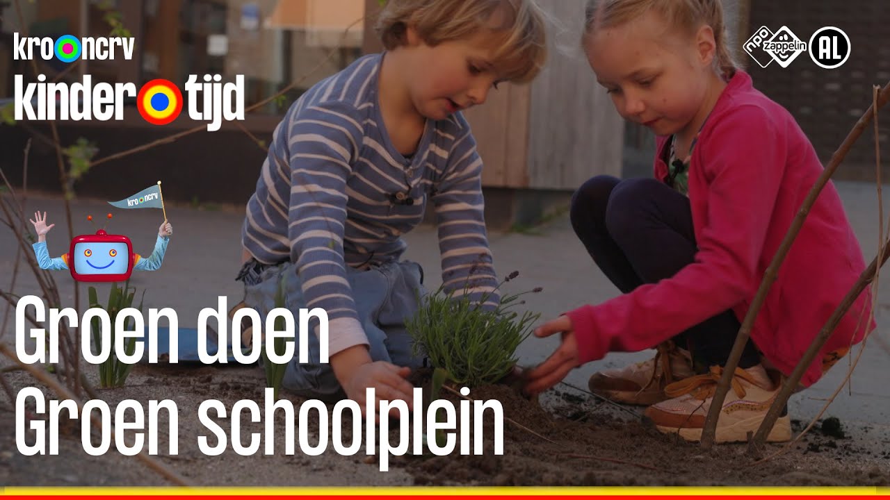 Groen Schoolplein | Groen Doen | Kindertijd KRO-NCRV - YouTube
