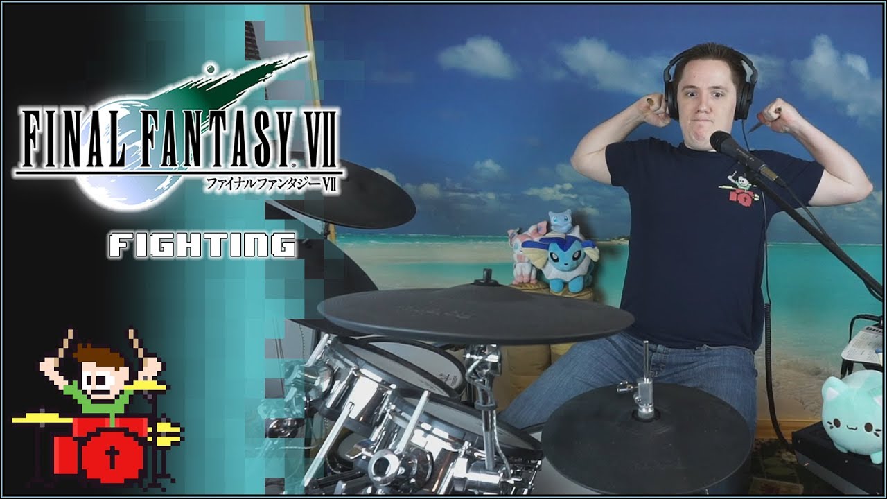 Final Fantasy 7 - Fighting On Drums! - YouTube