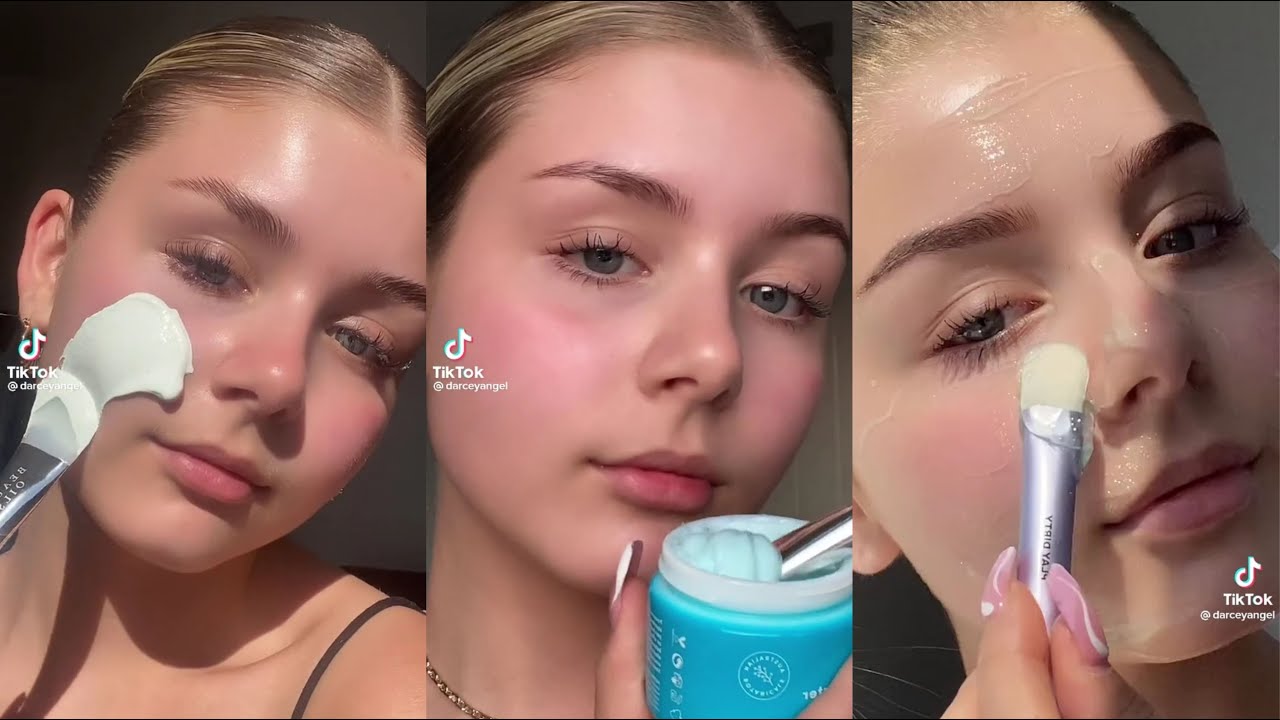 TikTok ASMR SKINCARE | darceyangel | Part 2 - YouTube