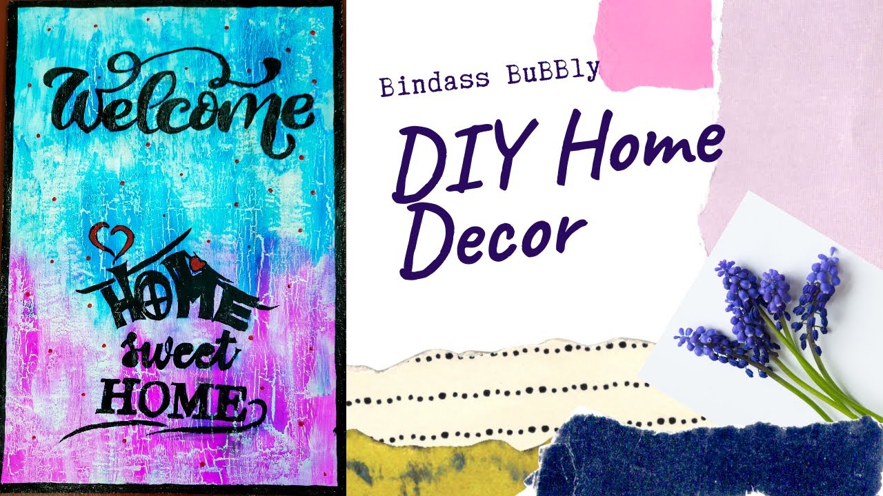 DIY Home Décor | Make your Welcome Frame | #diy #handmade #frame # ...