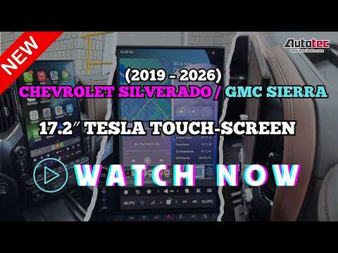NEW Chevrolet Silverado / GMC Sierra (2019 – 2026) 17.2″  Touch-Screen GPS with Carplay