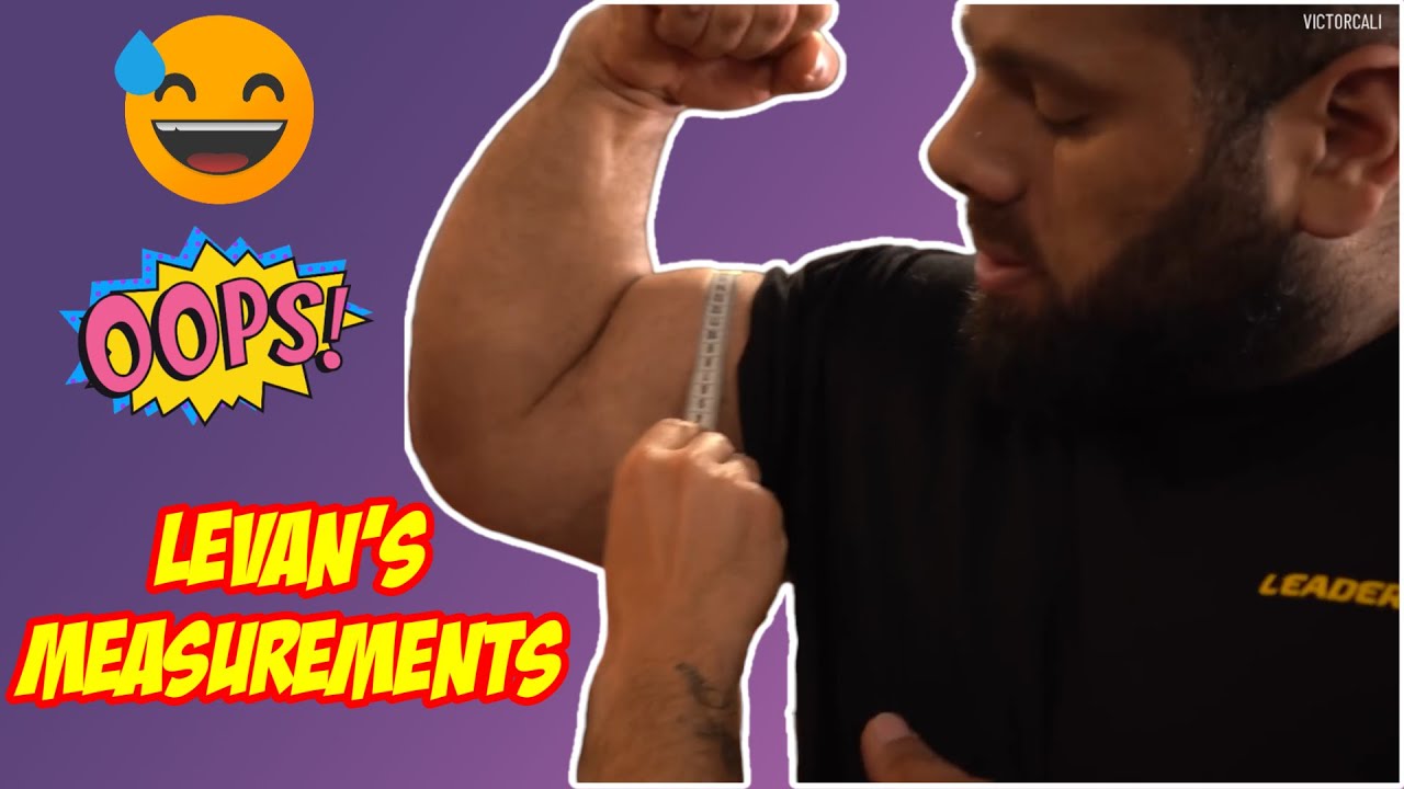 Levan's latest body measurements and weight lifts - YouTube