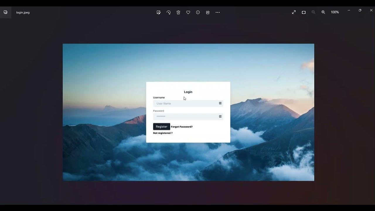 HTML - CSS Responsive Login Form - YouTube