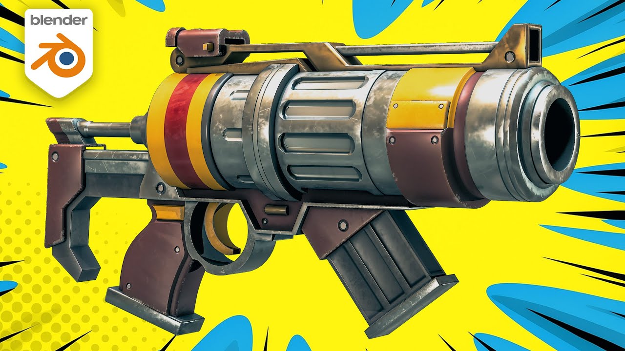 From Concept to Render – Stylized Blaster in Blender 4.5 - YouTube