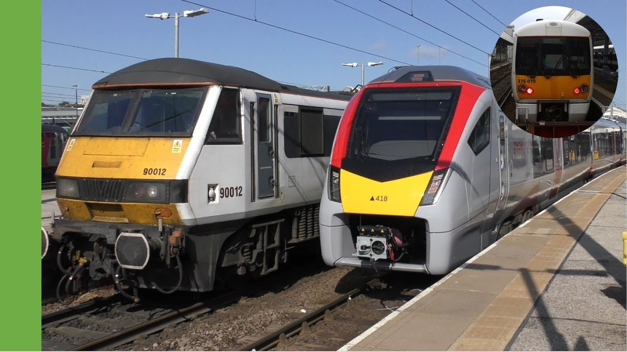 Class 755 departs Norwich - YouTube