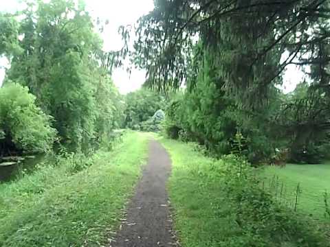Northbound on the D&L Trail (Delaware Canal Towpath) - YouTube