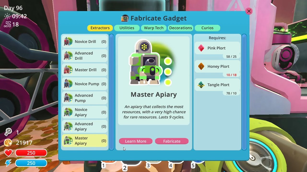 Slime Rancher 33 -Master Apiary Blueprint - YouTube