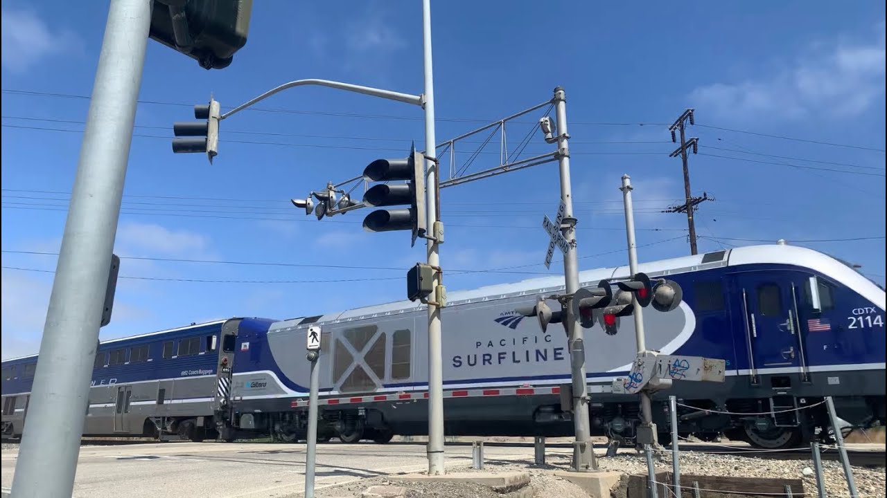 Amtrak CDTX 2109 #763 Pacific Surfliner, E. Pleasant Valley Rd. #2 ...