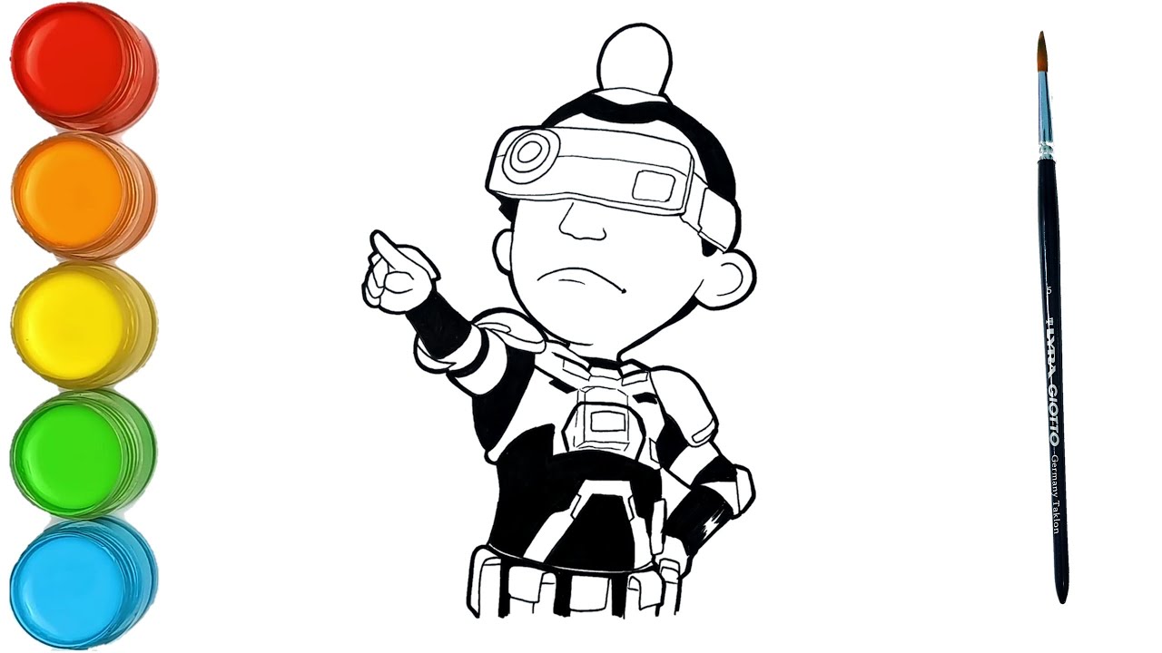 Menggambar dan mewarnai jarjit bercita-cita menjadi polisi metropilitan ...