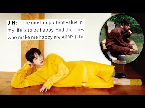 BTS Jin Vogue Japan Full Interview - YouTube