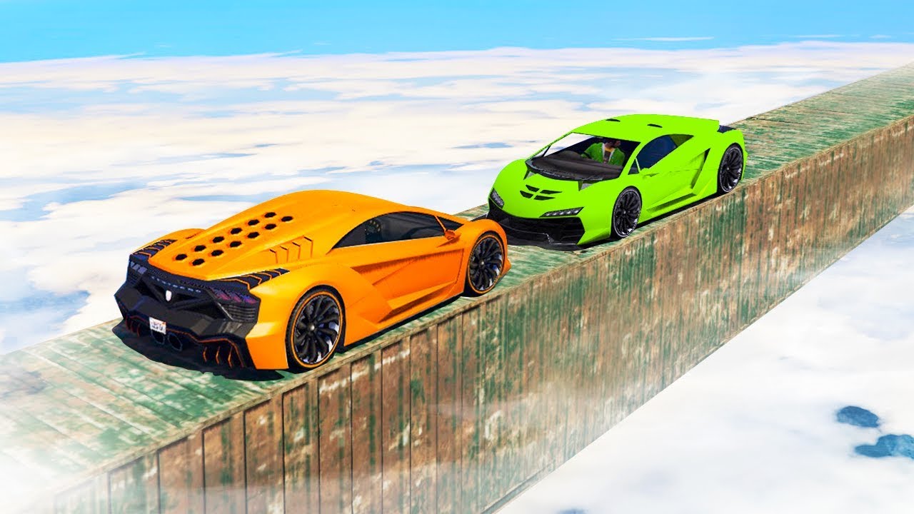 IMPOSSIBLE MILE HIGH SKY DERBY! (GTA 5 Minigames) - YouTube