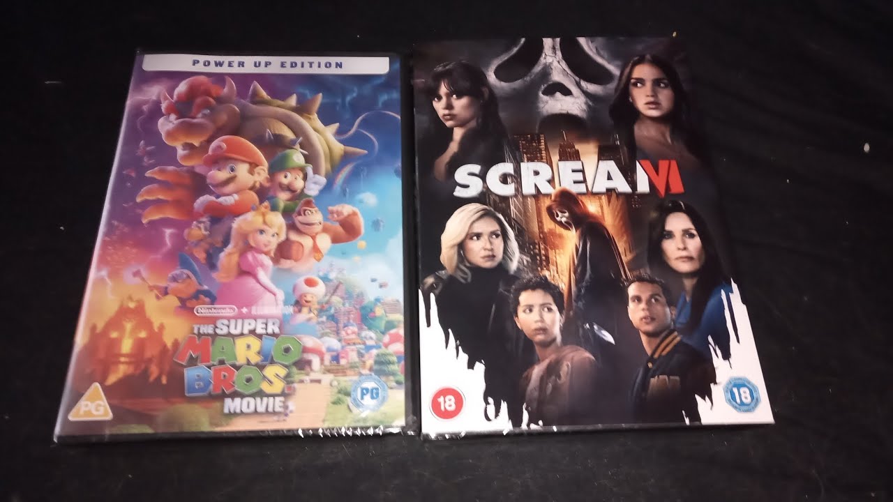 Unboxing The Super Mario Bros Movie & Scream VI DVDs - YouTube