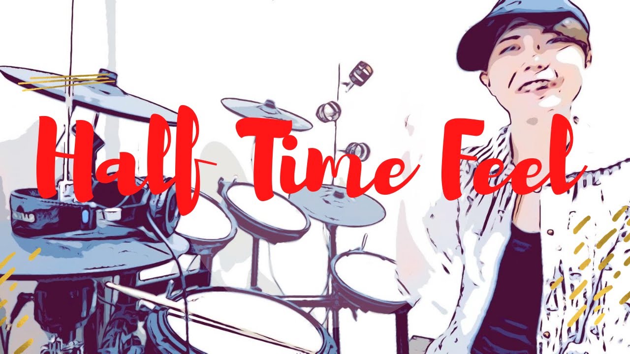 1人で遊べるドラム練習。Half time feelのお話。 【初心者むけ】【ドラムレッスン】 - YouTube