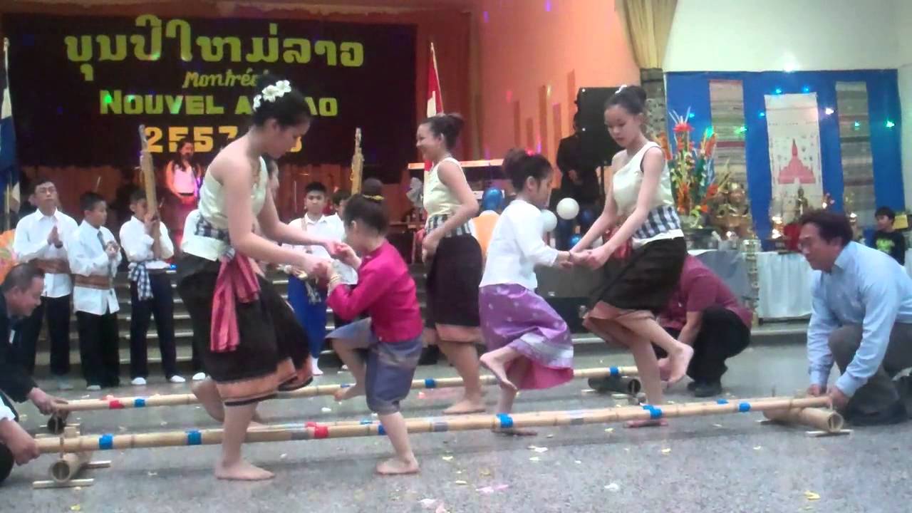 Traditional Lao Dance (7) @ Lao New Year 2557(2014) in Montréal. - YouTube