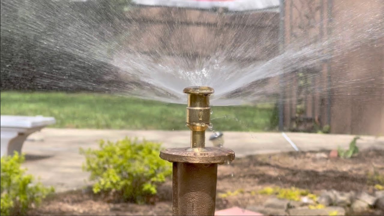 Spray Head Mondays - LR Nelson 6420 Brass Spray Head Sprinkler - YouTube