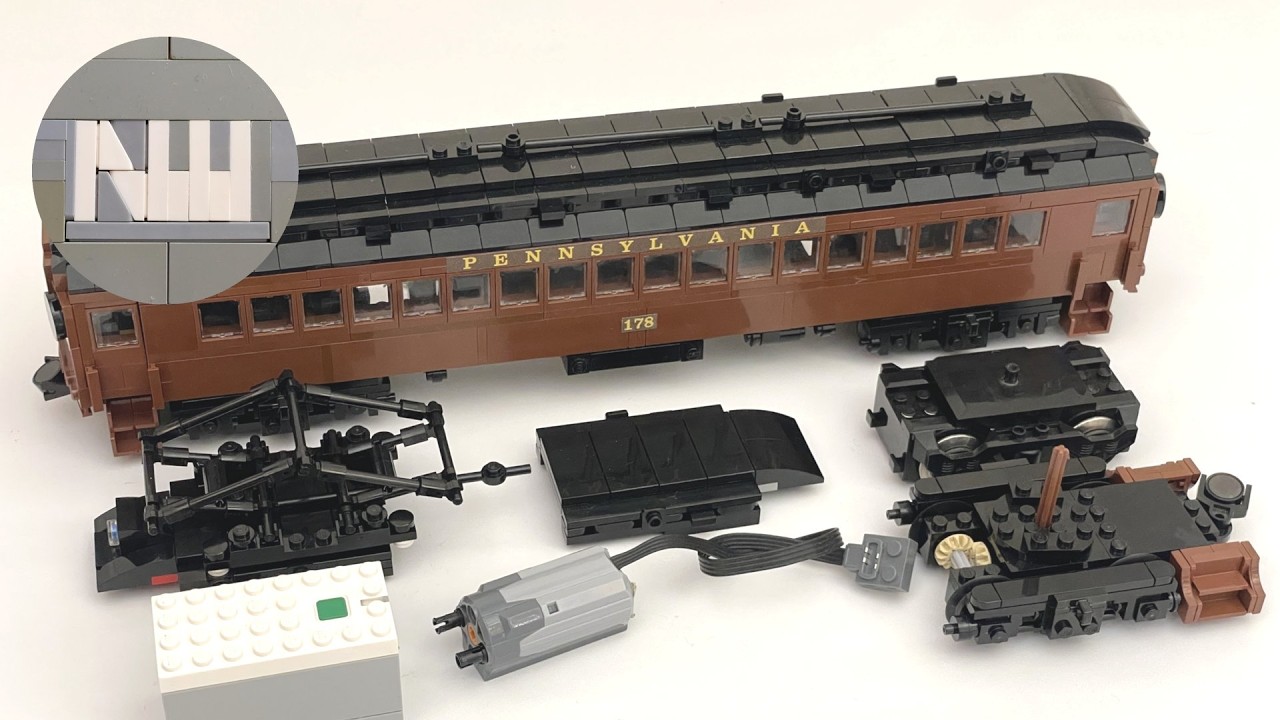 I Redesigned My First 1:48 Scale Rolling Stock (#lego Pennsylvania ...
