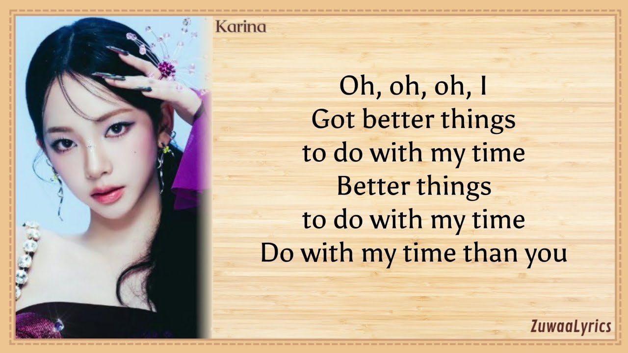 AESPA - BETTER THINGS (LYRICS) - YouTube
