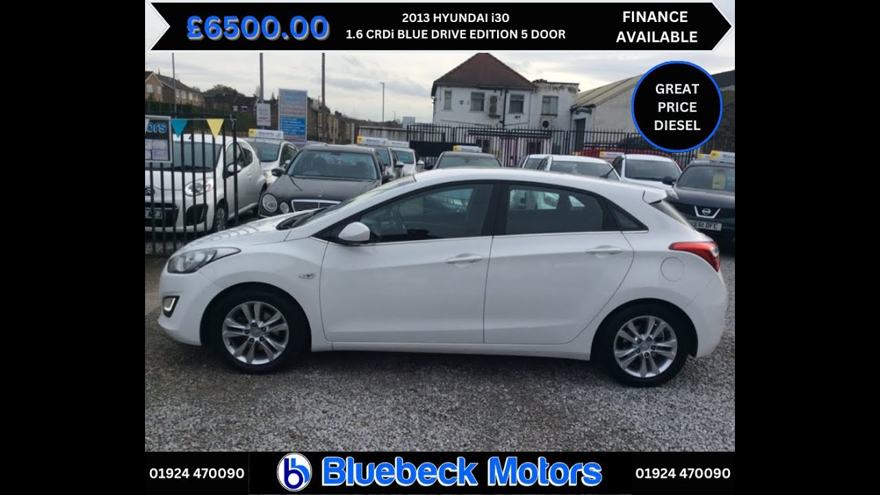 2013 HYUDAI i30 £6500 - FOR SALE - BLUEBECK MOTORS - BATLEY - YouTube