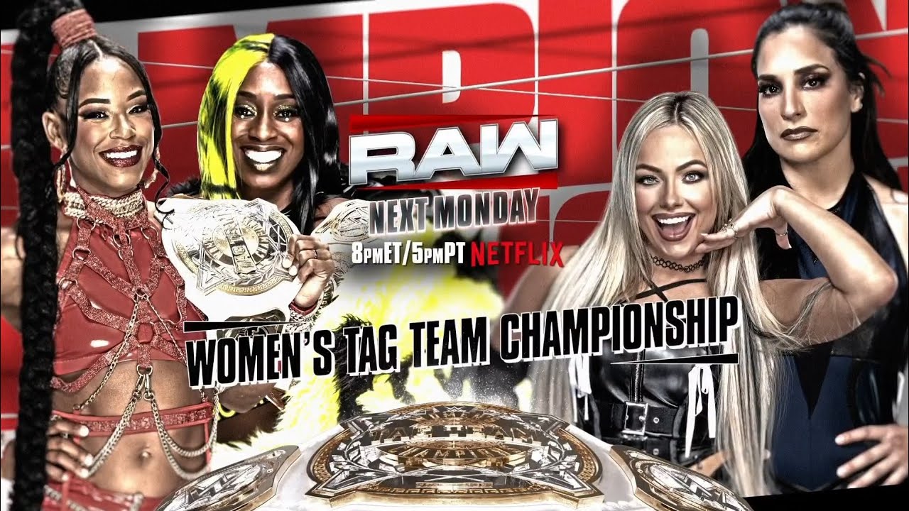 WWE 2K24 | Bianca Belair & Naomi vs. Liv Morgan & Raquel for the Women's Tag Team Titles ...