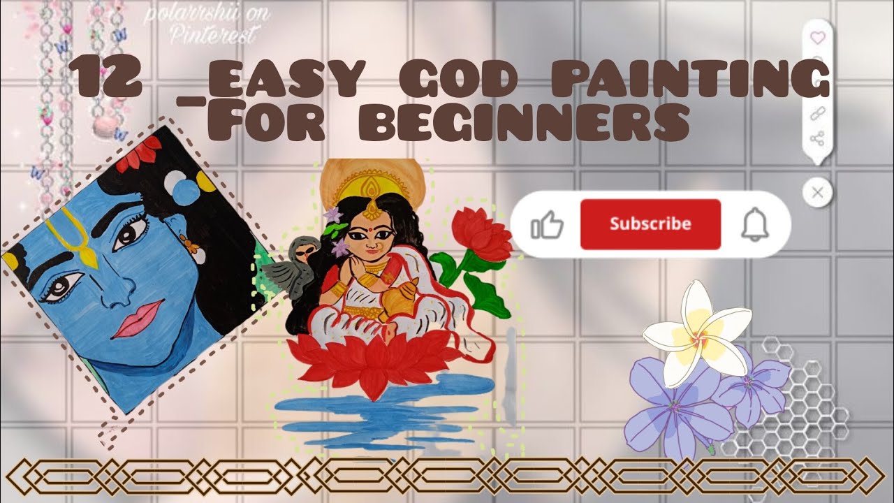12 easy god painting for beginners||easy god painting||painting for ...