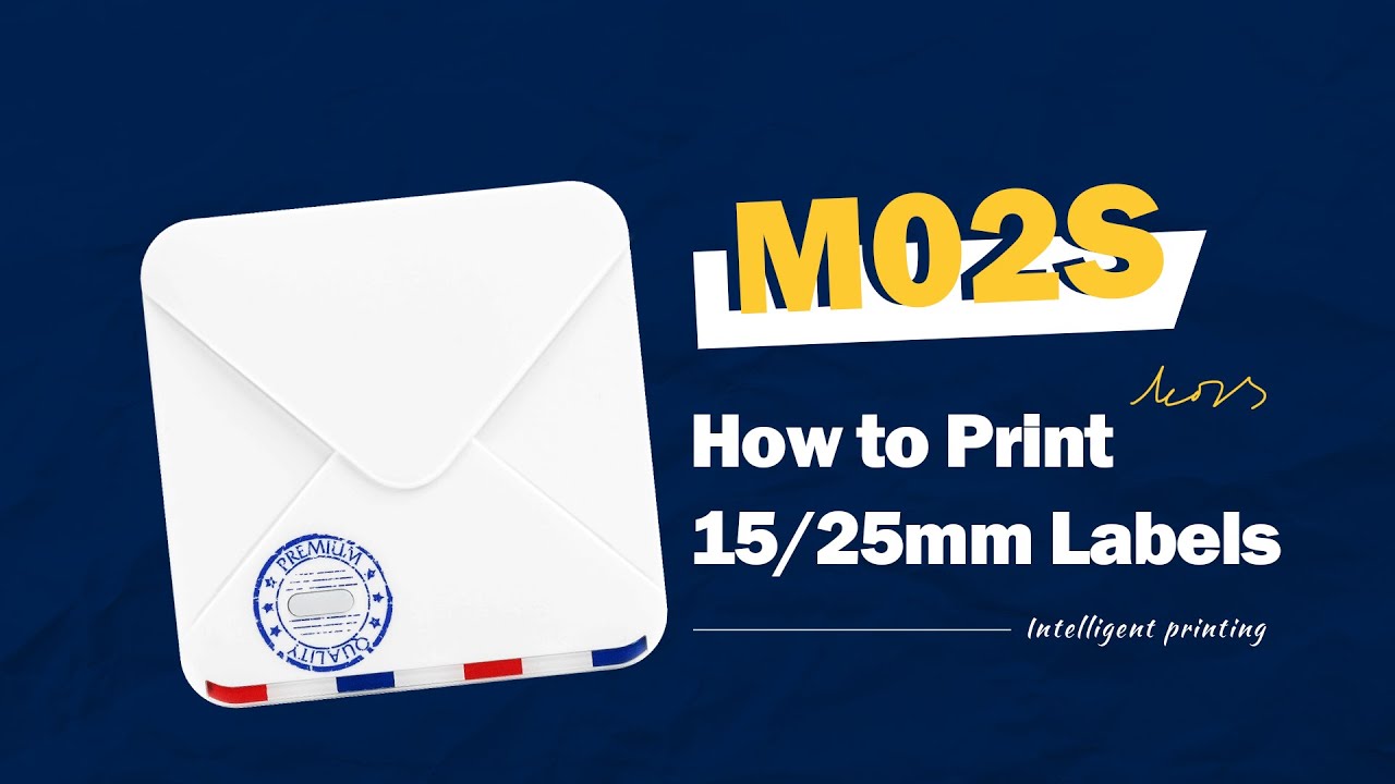 Phomemo M02S Tutorial: How to Print 15/25mm Size Labels丨Label Roll ...