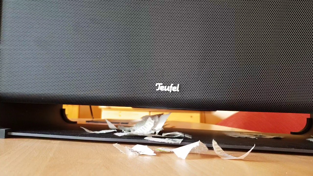 Teufel boomster xl bass test (50%Lautstärke) - YouTube