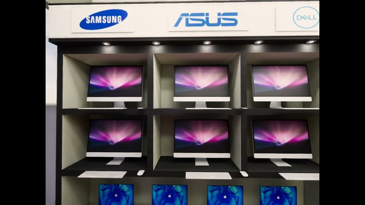 3x4 Pc Shop design | Computer Shop Interior Design Idea | Interior ...