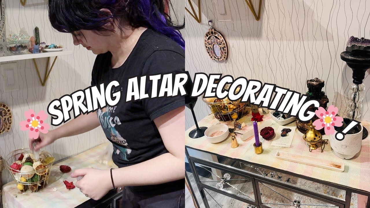 Come Decorate My Spring Altar With Me (Altar Decorating Tips) - YouTube