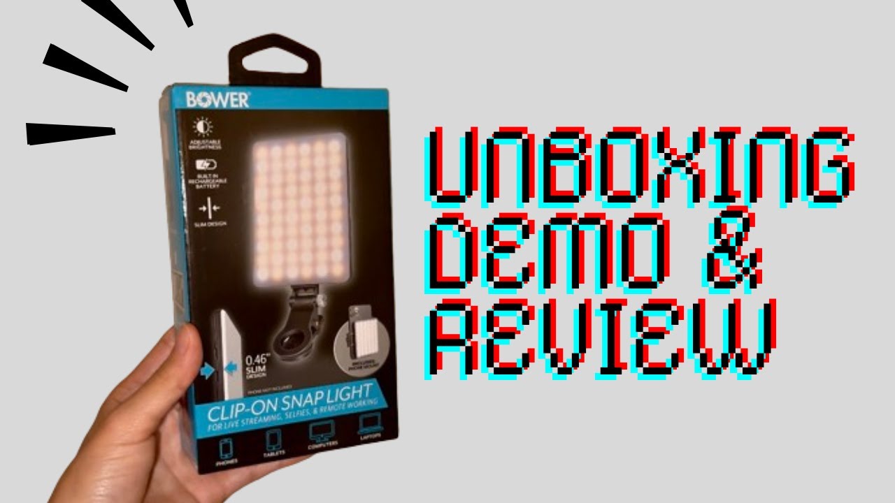 Bower Clip-On Snap Light Unboxing, Demo & Review - YouTube